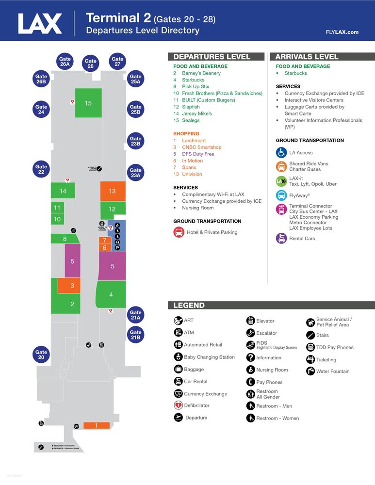 LAX Airport Layout: Terminal Map & Amenities | LUXY Ride
