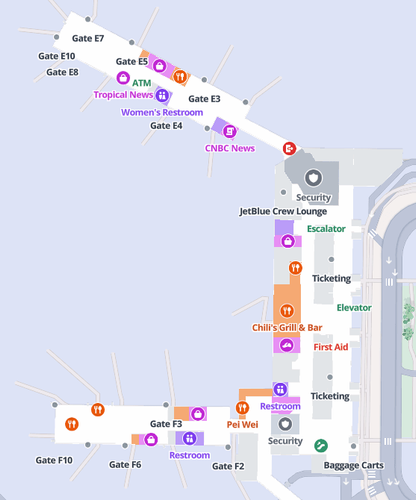 FLL Airport Terminal Maps and Accessible Options - Luxy Ride