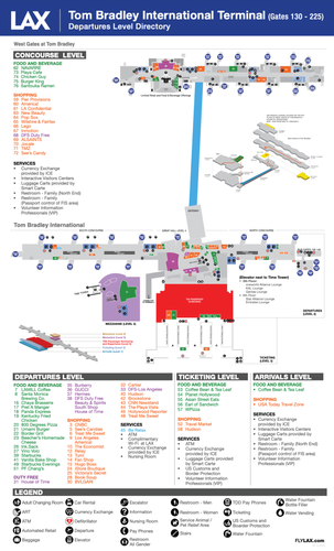 LAX Airport Layout: Terminal Map & Amenities | LUXY Ride